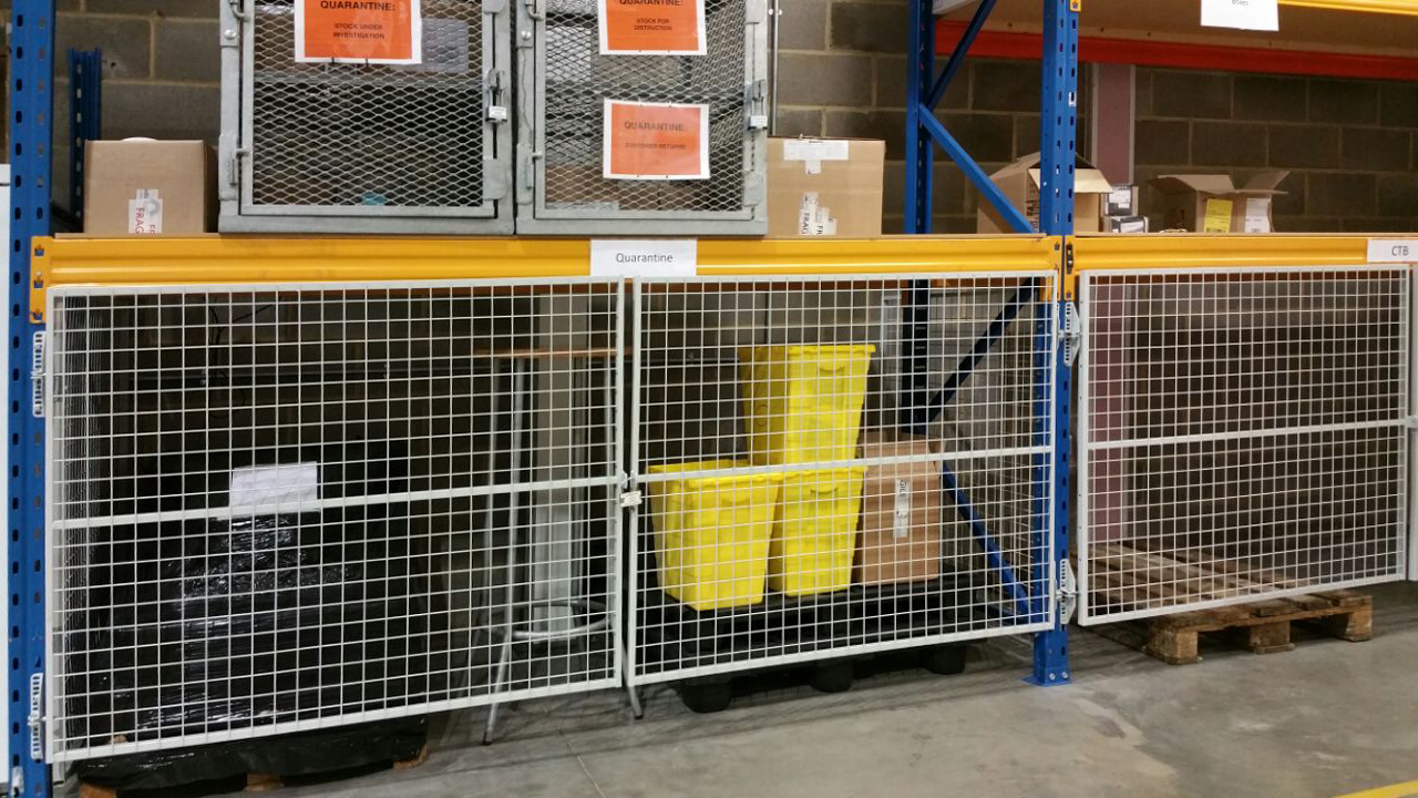 Mesh doors for pallet racking | MeshSTOR