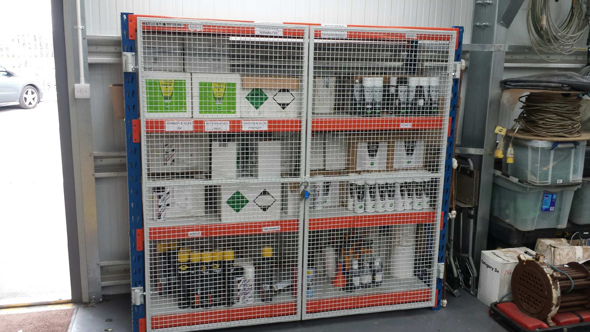 Secured mesh longspan shelving & racking | MeshSTOR