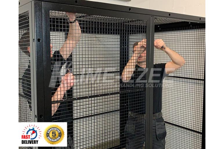 FORTRESS Lockable 1" x 1" Mesh Cages | MeshSTOR