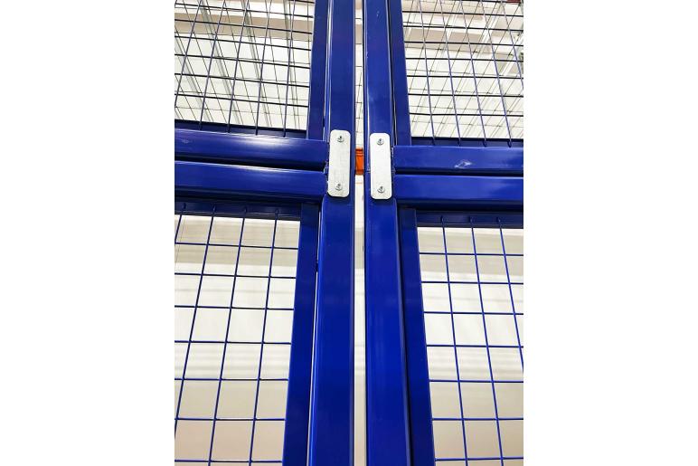 Lockable double height doors for pallet racking | MeshSTOR