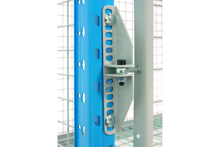 Security mesh longspan shelving & racking with lockable doors | MeshSTOR