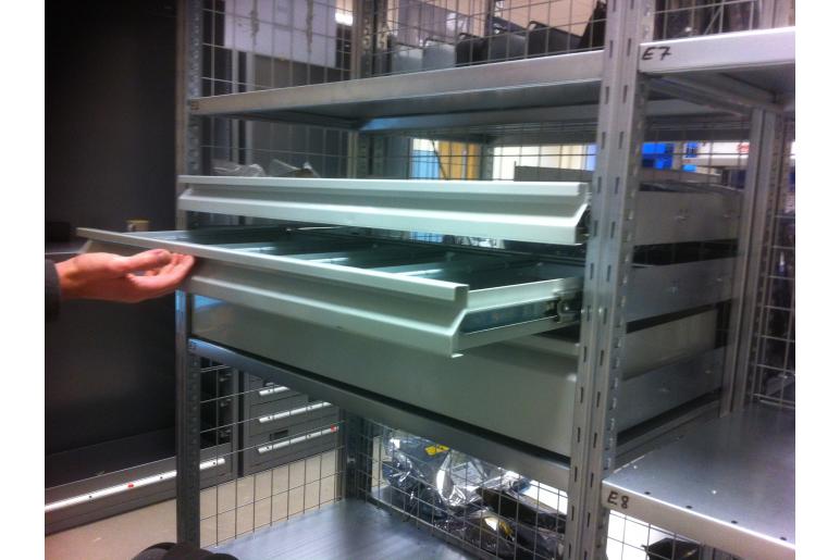 Heavy duty steel shelving systems ideal for auto and workshop mesh ...