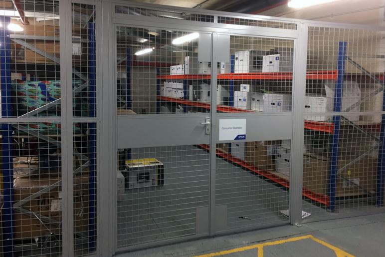 Secure cages in ex car-park transformed into organised storage space ...