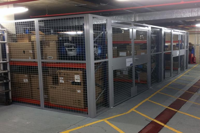 Self Contained Departmental Mesh Caged Partitioning | MeshSTOR