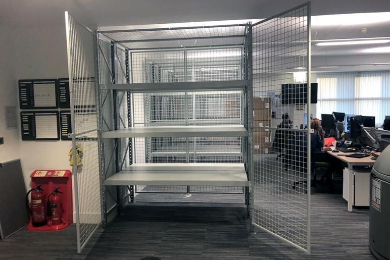 District Council IT team choose security mesh shelving | MeshSTOR