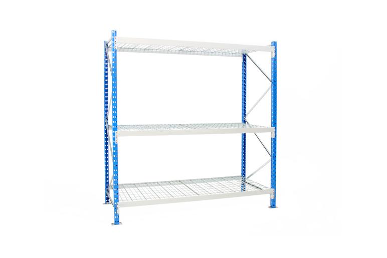 Security mesh longspan shelving & racking with lockable doors | MeshSTOR