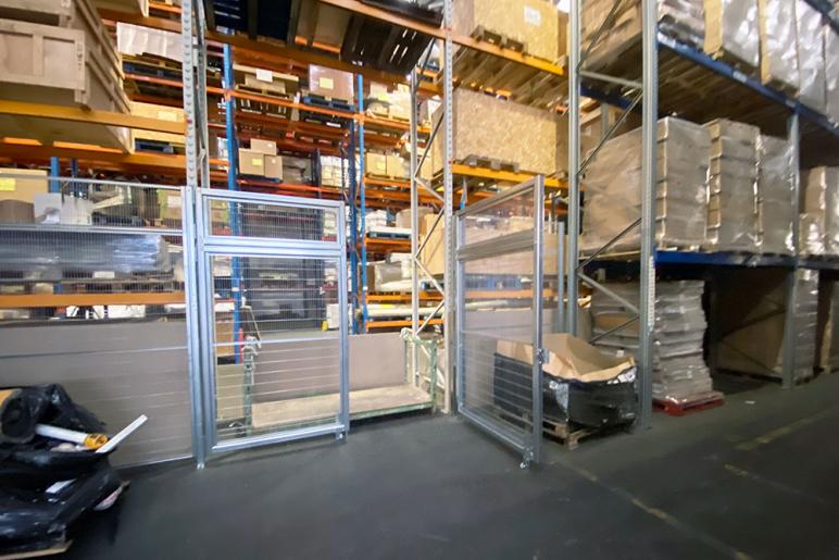 How to create and secure aisles using mesh doors and pallet racking ...