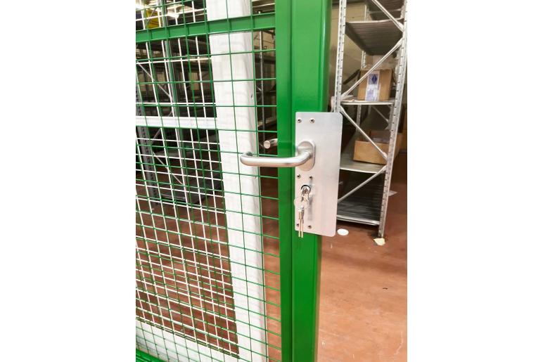 Bespoke Mesh Partitioning With Sliding Doors Under Mezzanine Floor ...