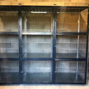 Spill Containment Longspan Shelving & Racking with Doors | MeshSTOR